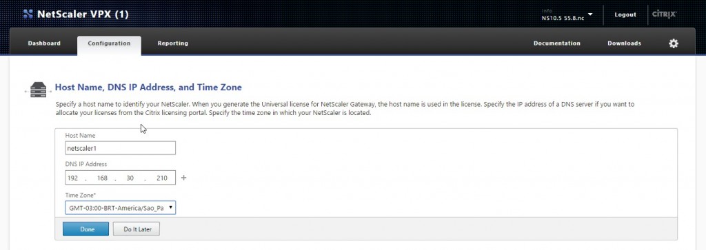 Configuração básica NetScaler Gateway 10.5 - Agility