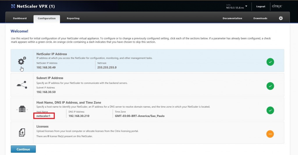 Configuração básica NetScaler Gateway 10.5 - caseAgility
