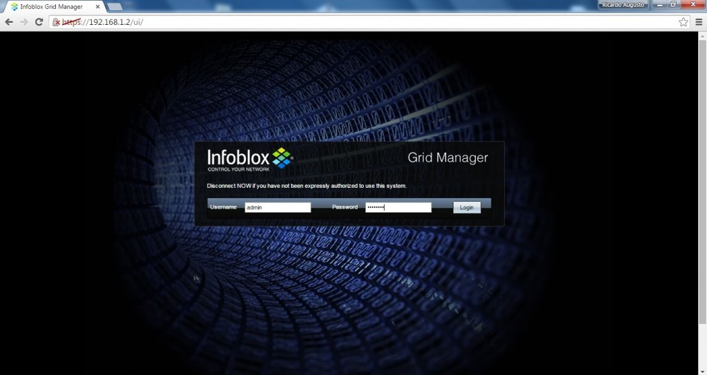 Acessando o Appliance Infoblox Via Cabo de Rede - Agility