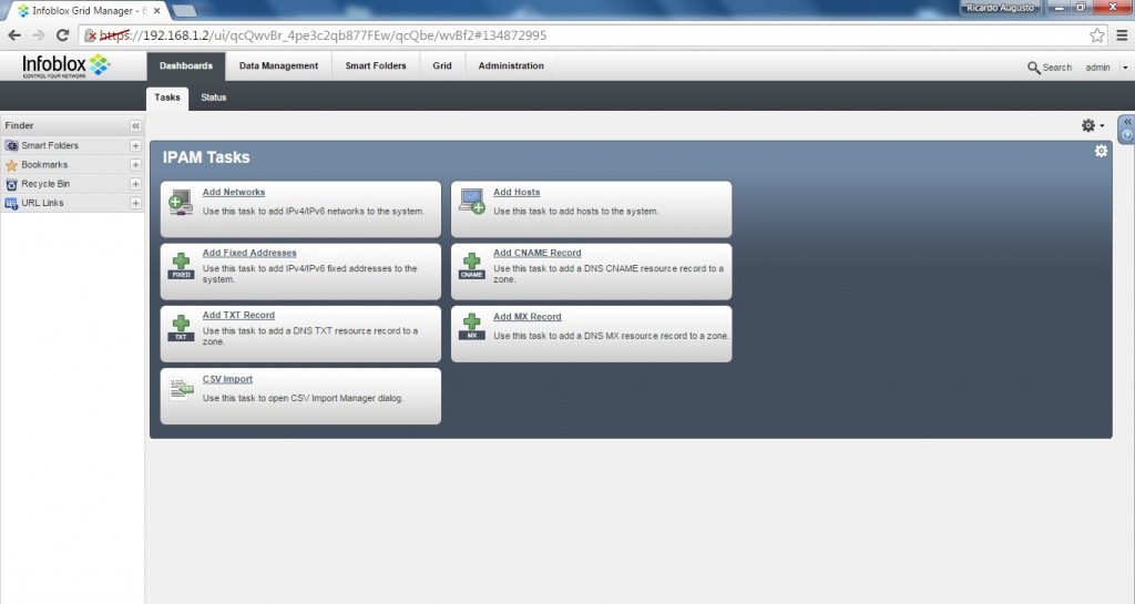 Acessando o Appliance Infoblox Via Cabo de Rede - Agility